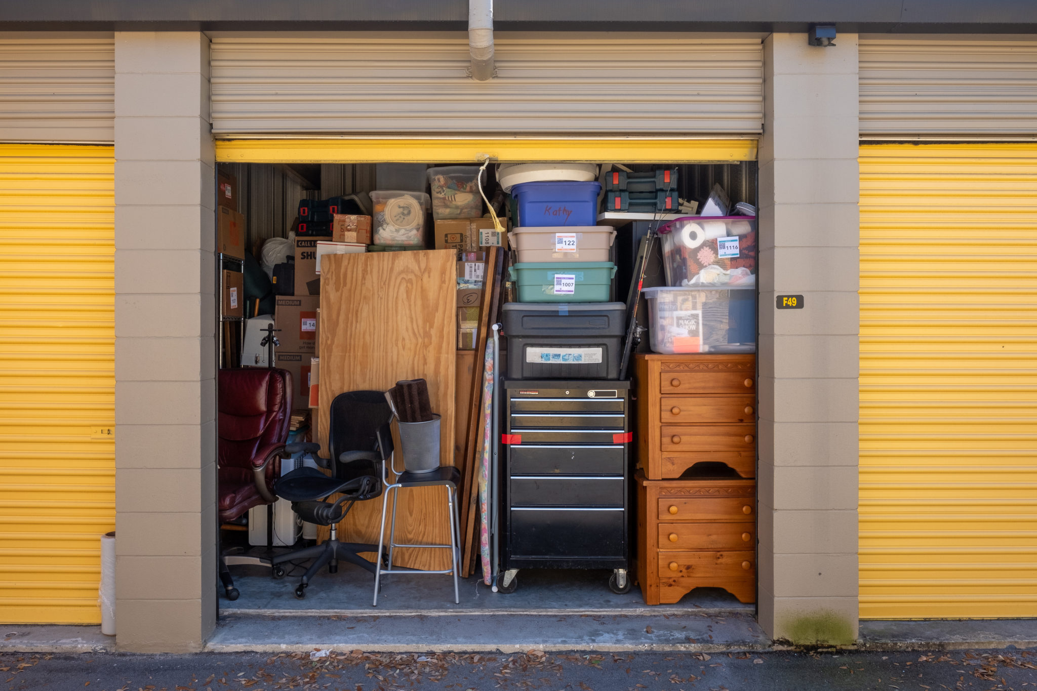 Are belongings in a storage unit covered by homeowners insurance?